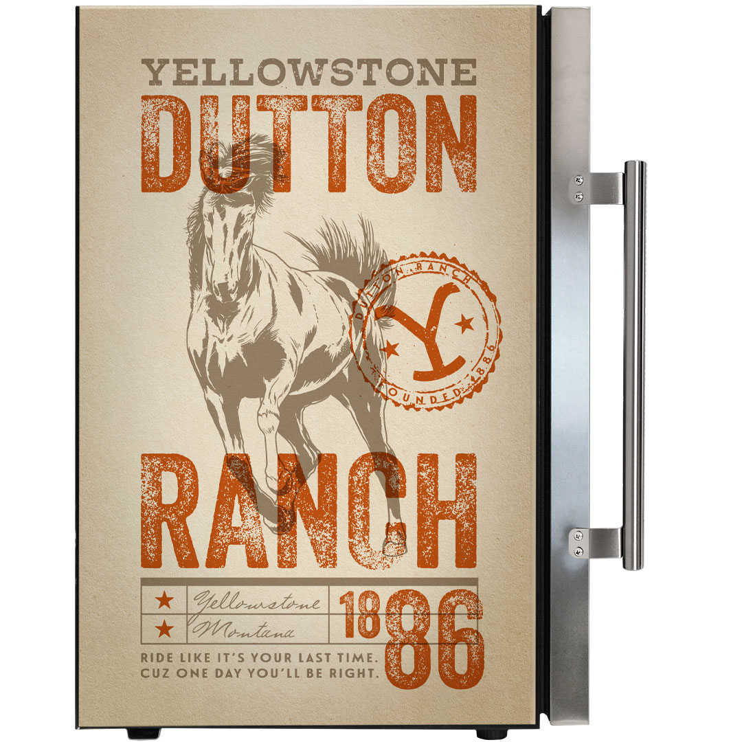 Yellowstone Branded Bar Fridge Designs With Unique Light Up Logo, Great ...