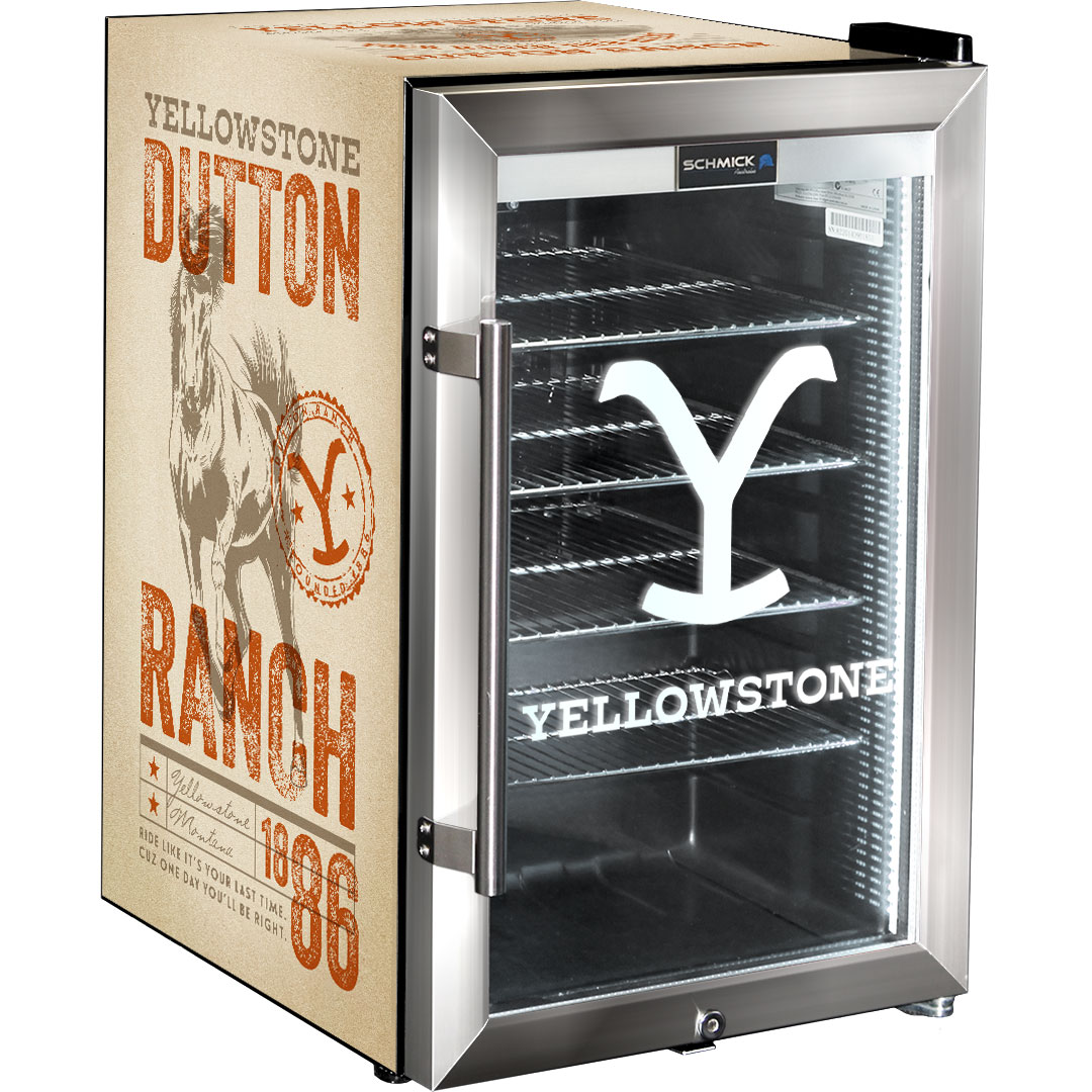 Yellowstone Branded Bar Fridge Designs With Unique Light Up Logo, Great ...